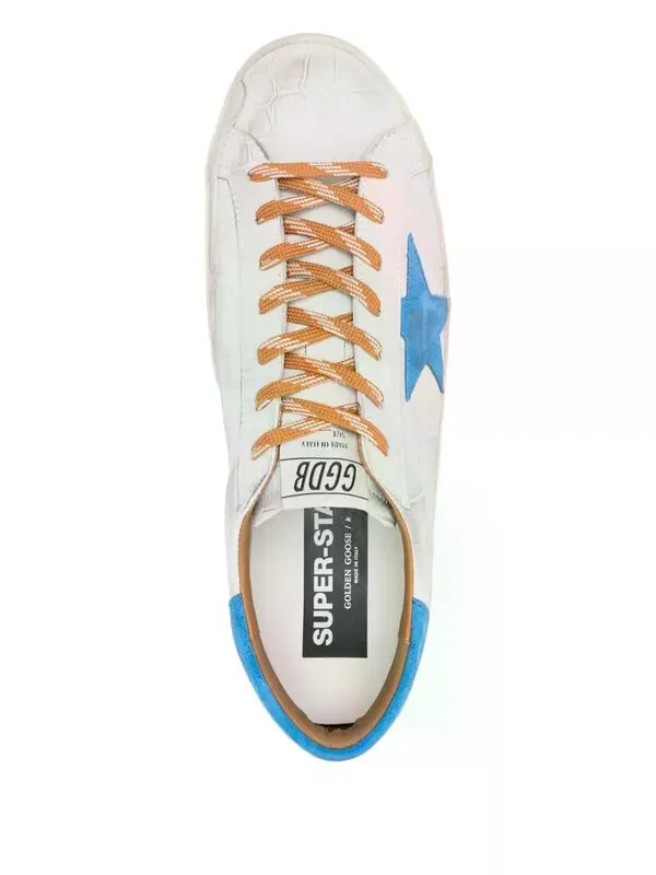 GOLDEN GOOSE Crocodile-effect Star Low-top Sneakers