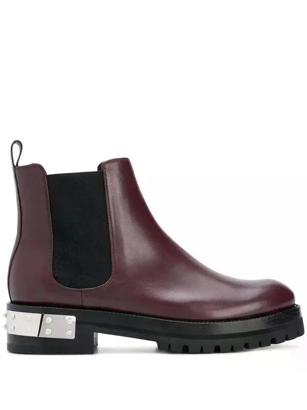 Alexander McQueen Studded Logo Plaque Chelsea Boots