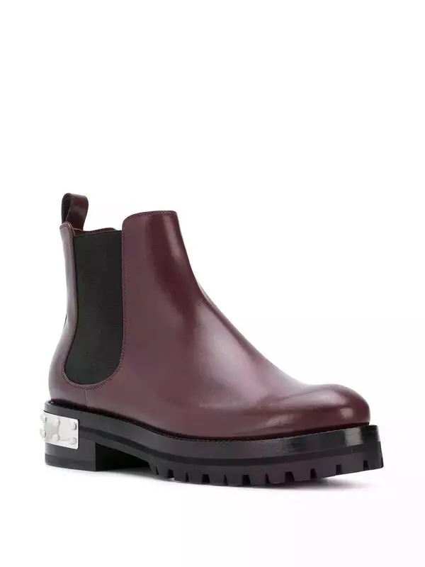Alexander McQueen Studded Logo Plaque Chelsea Boots