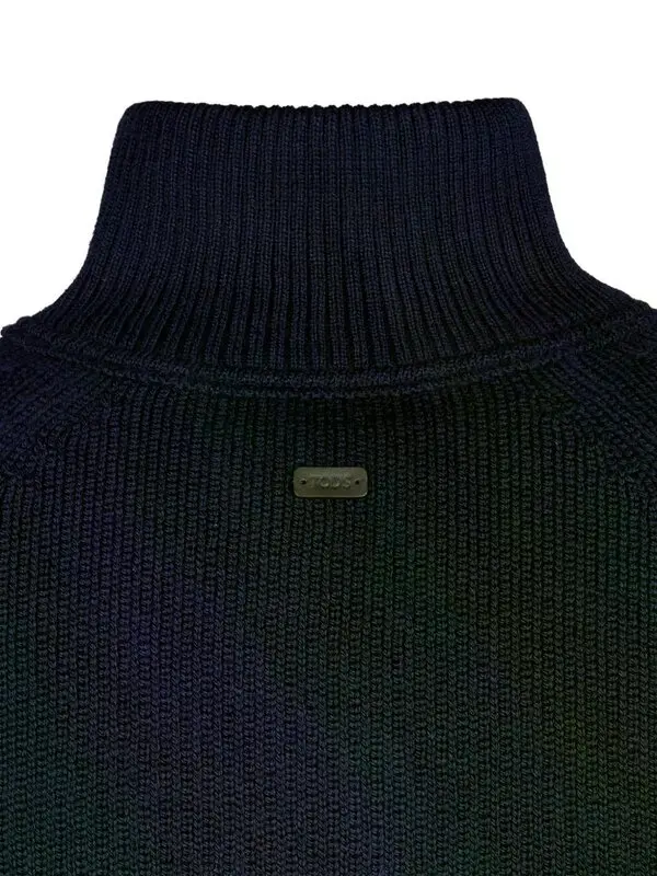 TOD'S High-neck Half-zip Sweater