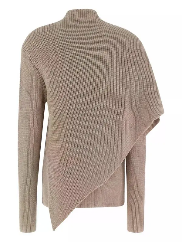 ENTIRE STUDIOS Wrap Turtleneck Sweater - Neutrals