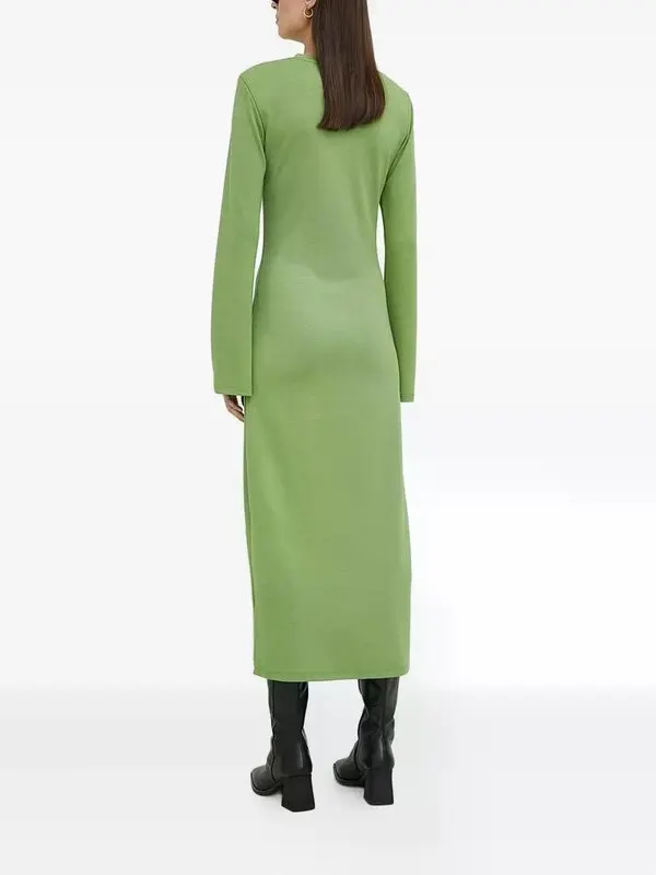 GESTUZ Cut-out Long-sleeve Midi Dress