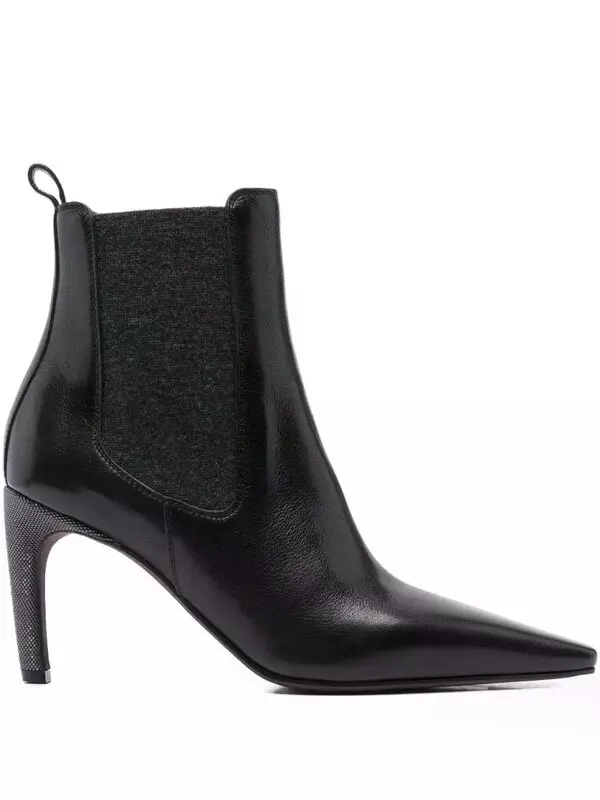 Brunello Cucinelli 80mm Pointed-toe Chelsea Boots