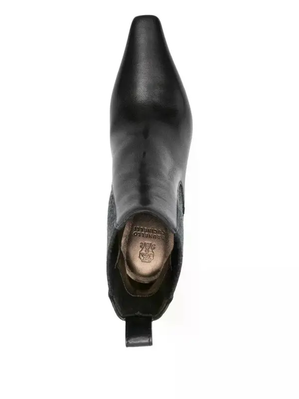 Brunello Cucinelli 80mm Pointed-toe Chelsea Boots