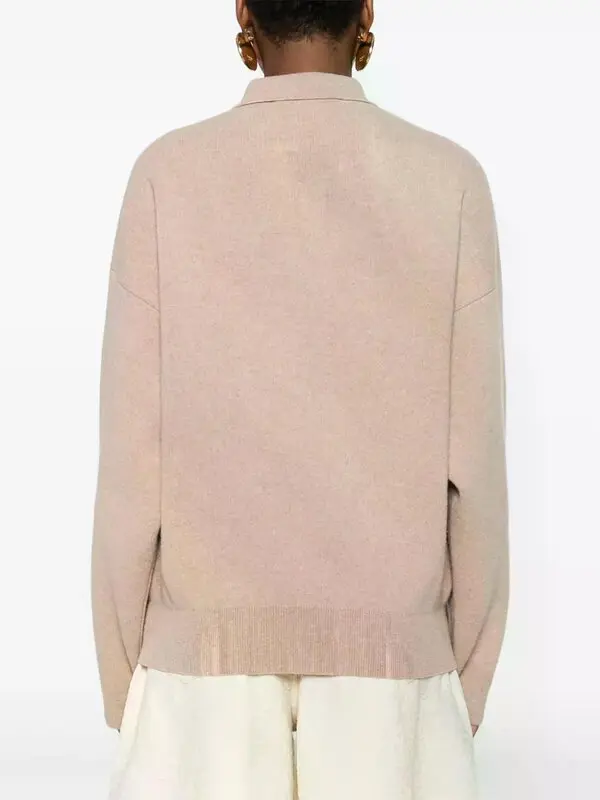 Jacquemus Button Polo-neck Sweater - Neutrals