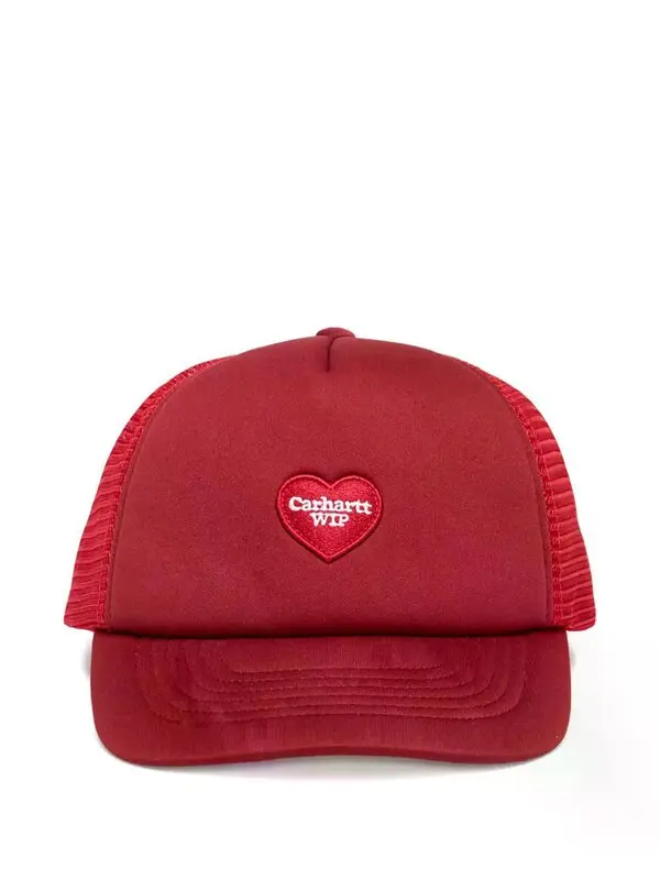 Carhartt Work In Progress Heart-patch Trucker Cap - Red