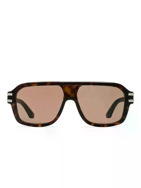 Dolce & Gabbana Tortoiseshell Pilot Sunglasses - Brown