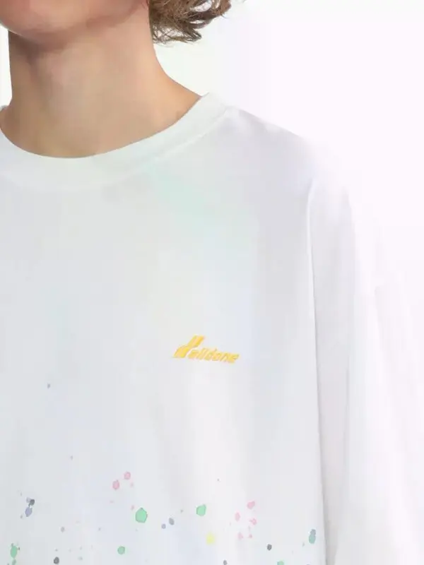 We11Done Paint-splatter Long-sleeve T-shirt
