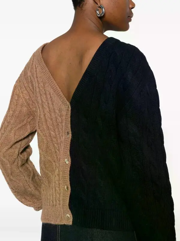 Moschino Cable-knit Cardigan - Brown