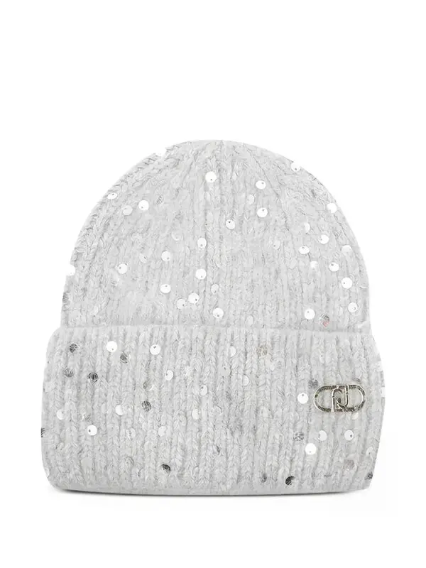 Liu Jo Sequin-embellished Beanie - Grey