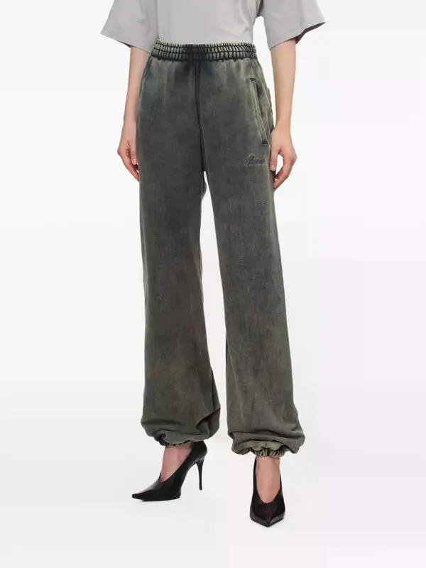 We11Done Elasticated-cuff Logo Trousers