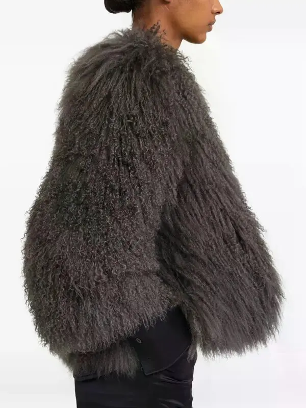 YVES SALOMON Shearling Jacket - Grey