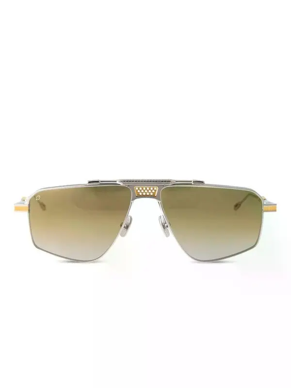 T HENRI EYEWEAR Geometric-frame Sunglasses - Silver
