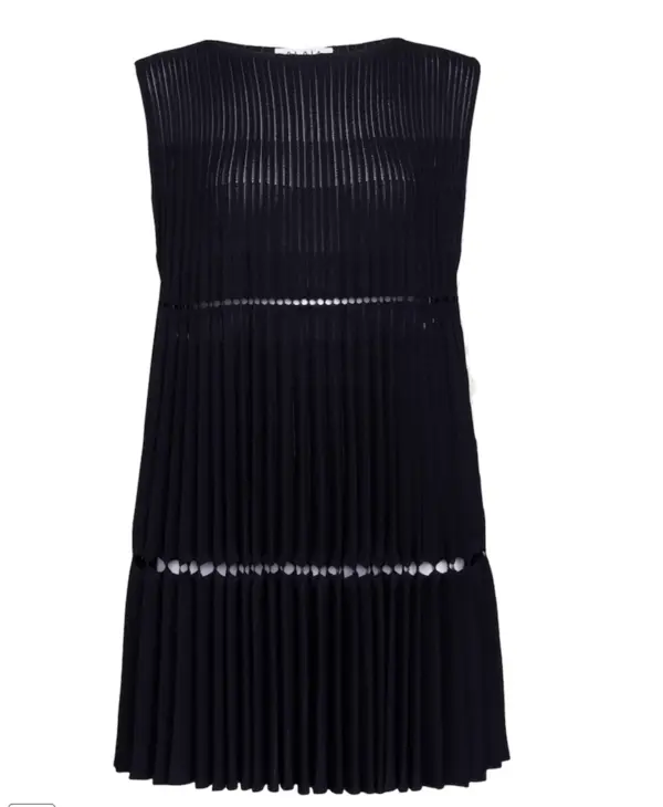 Alaïa Knitted Pleated Mini Dress
