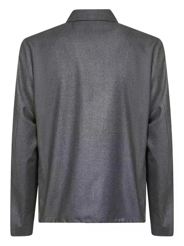 D4.0 Snap-button Patch-pocket Jacket - Grey
