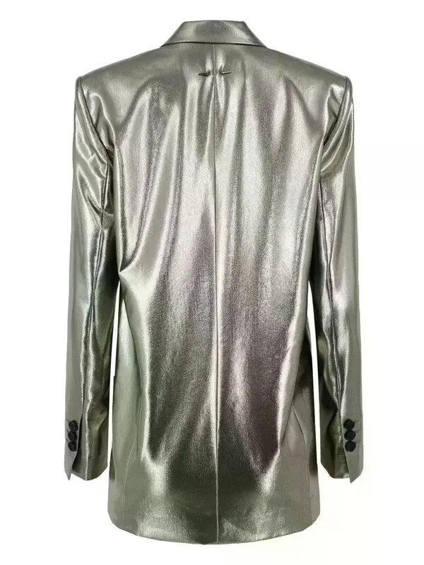 Barbara Bui Metallic-effect Single-breasted Blazer