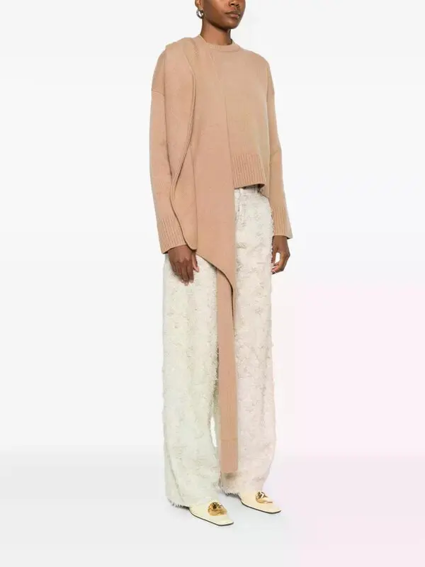 Simkhai Scarf-detailed Sweater - Brown