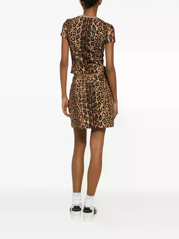 Dolce & Gabbana Leopard-print Mini Skirt