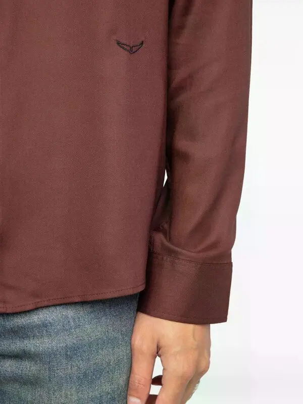 Zadig&Voltaire Embroidered Long-sleeve Shirt