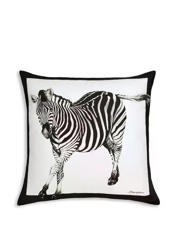 Dolce & Gabbana Large Canvas Cushion - White