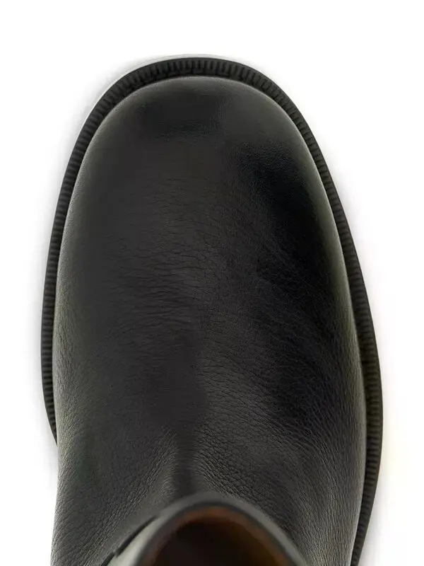 Church's Hammered Leather Round-toe Boots - Black