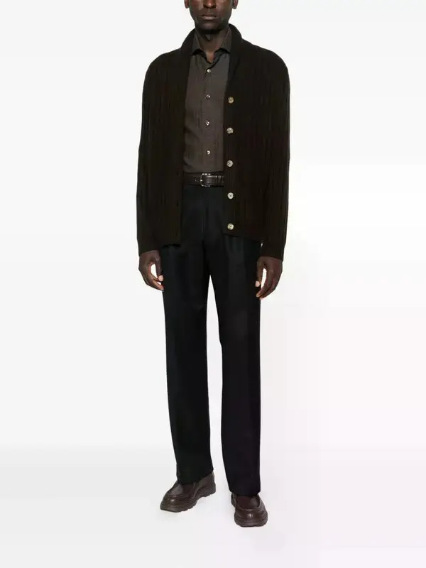 BERWICH Pleated Wool Trousers