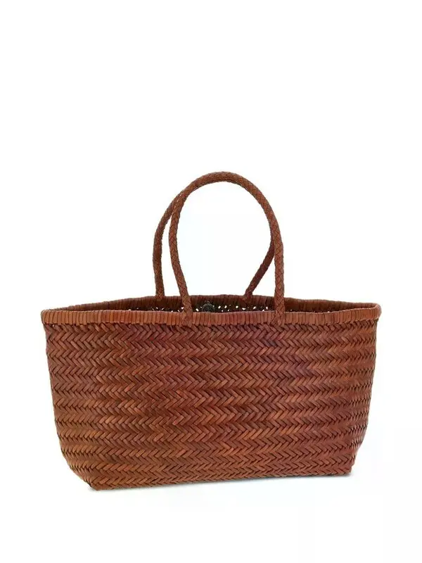 Dragon Diffusion Large Bamboo Triple Jump Chevron-weave Shoulder Bag
