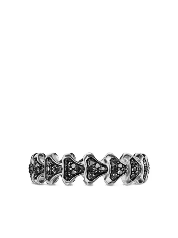 David Yurman Sterling Armory Black Diamond Ring