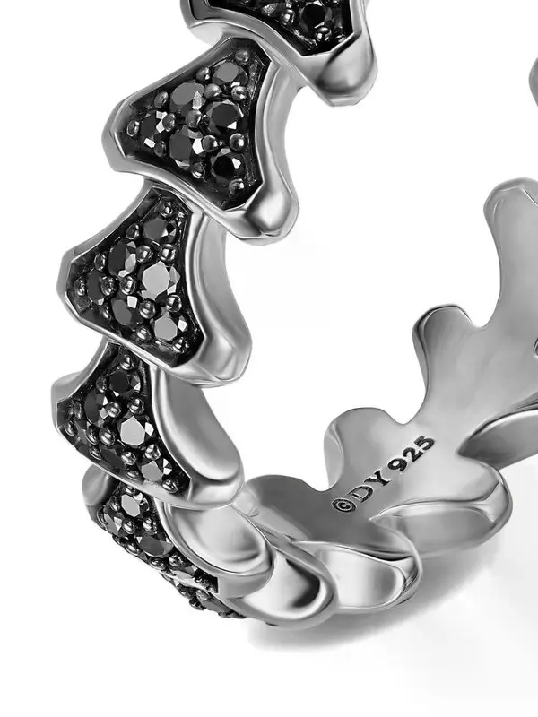 David Yurman Sterling Armory Black Diamond Ring