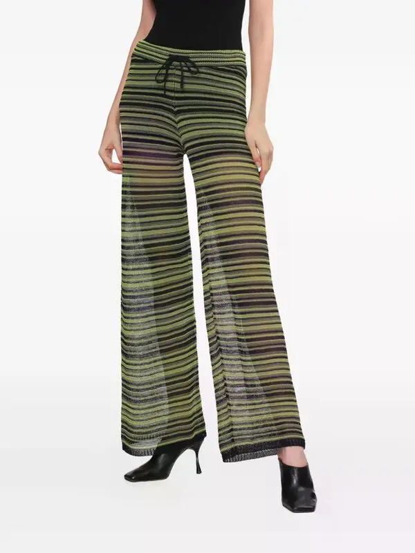 GANNI Striped-pattern Trousers