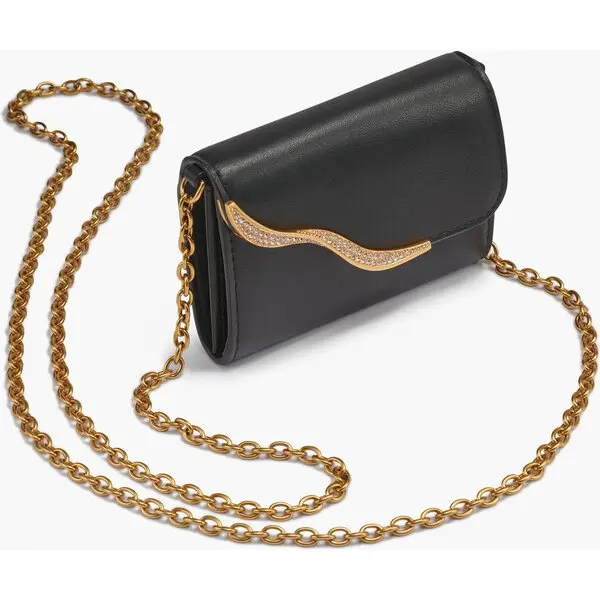 Donna Karan New York Malverne Pave Wallet On String - Black/gold