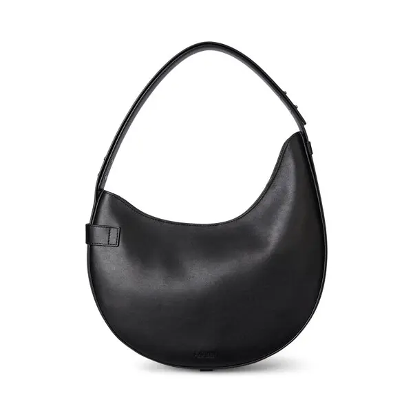 Ralph Lauren Leather Large Tasha Shoulder Bag - Black