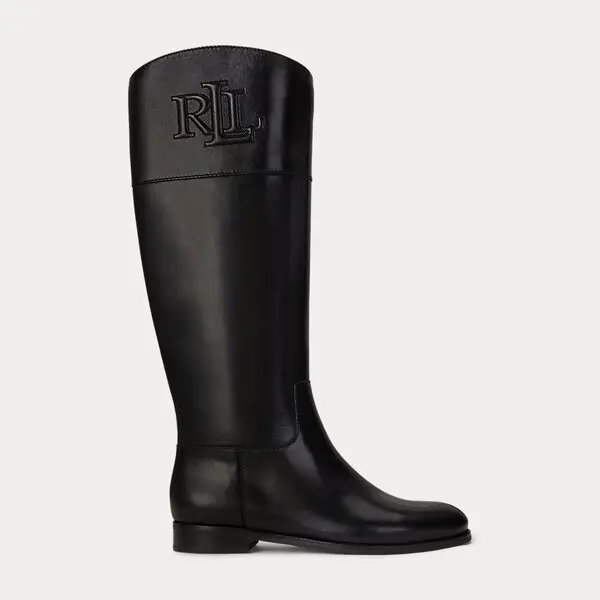 Ralph Lauren - Justine II Burnished Leather Riding Boot