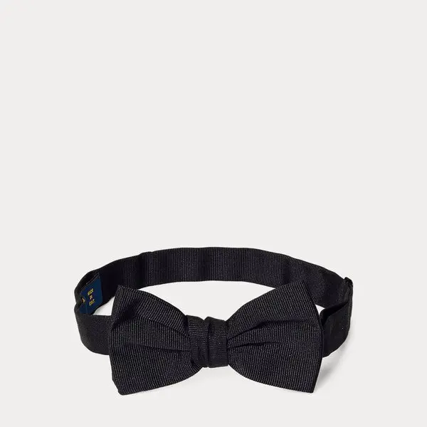 Ralph Lauren Silk Grosgrain Bow Tie - Black