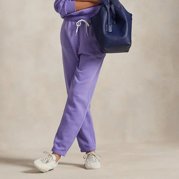 Ralph Lauren Lightweight Fleece Drawstring Sweatpants - Pure Lilac