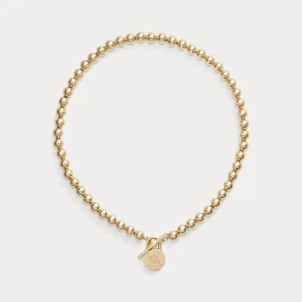 Ralph Lauren Metal Bead Necklace - Gold