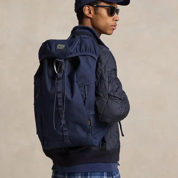 Ralph Lauren Nylon Oxford Outdoor Backpack - Newport Navy