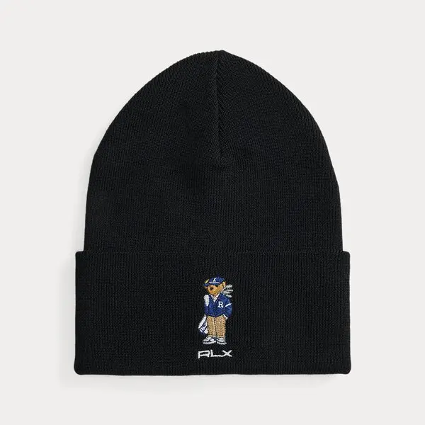 Ralph Lauren Polo Bear Wool Beanie - Black