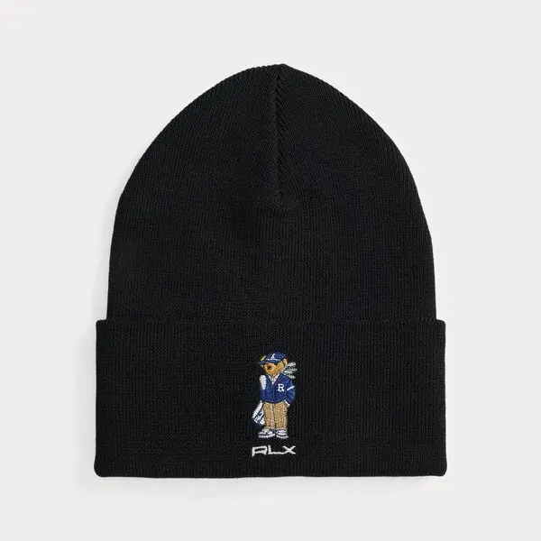 Ralph Lauren Polo Bear Wool Beanie - Black