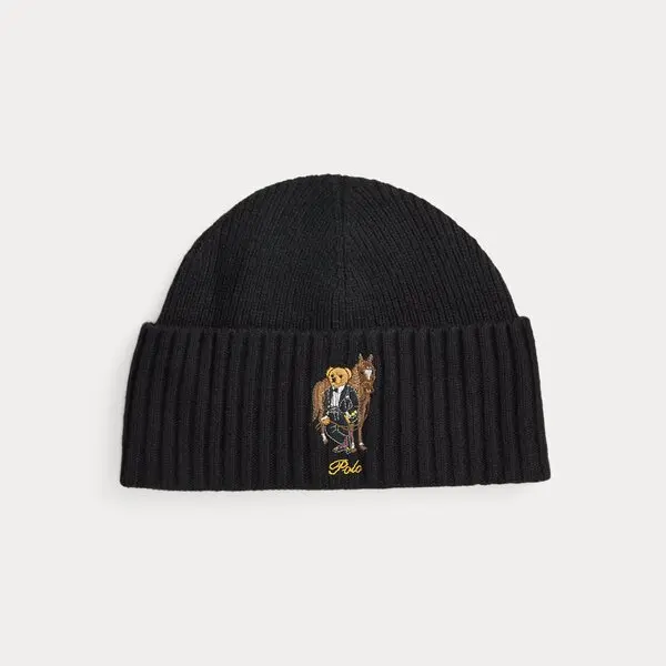 Ralph Lauren Polo Bear Wool Beanie - Polo Black