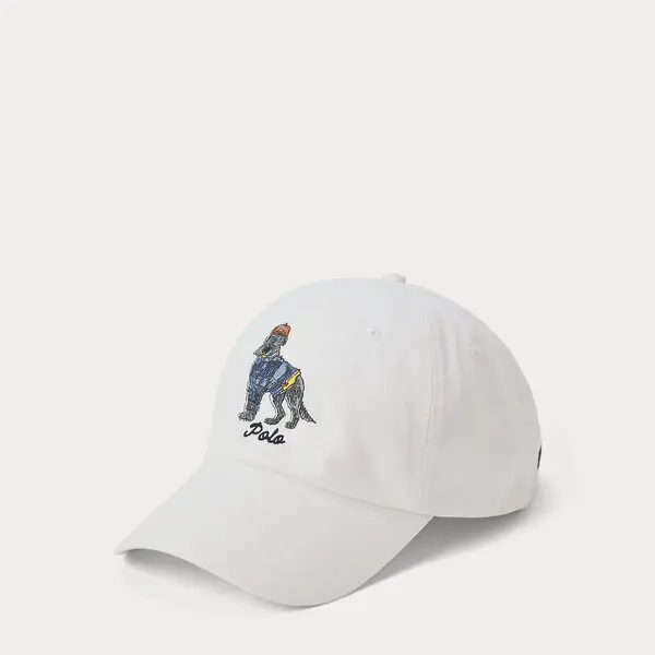 Ralph Lauren Dog-embroidered Twill Cap - Ceramic White