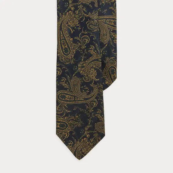 Ralph Lauren Paisley Silk Repp Tie - Navy Multi