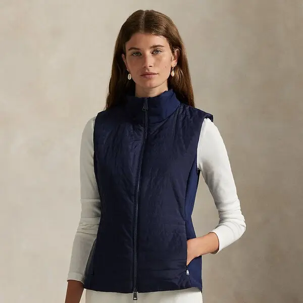 Ralph Lauren Quilted Hybrid Vest - Refined Navy