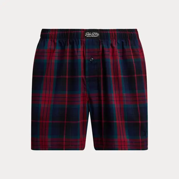 Ralph Lauren Plaid Woven Cotton Boxer - Ski Tartan/polo Black