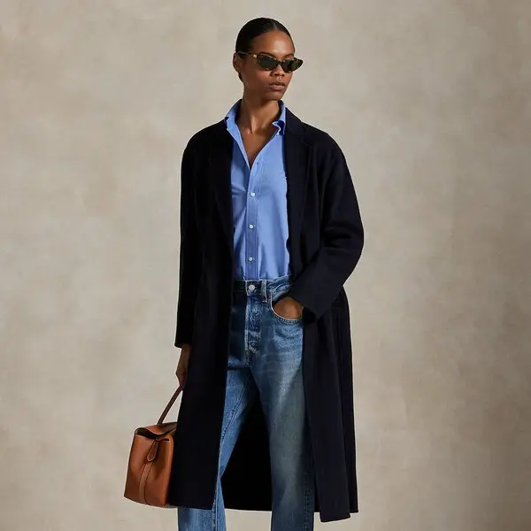 Ralph Lauren Double-faced Wool Overcoat - Navy