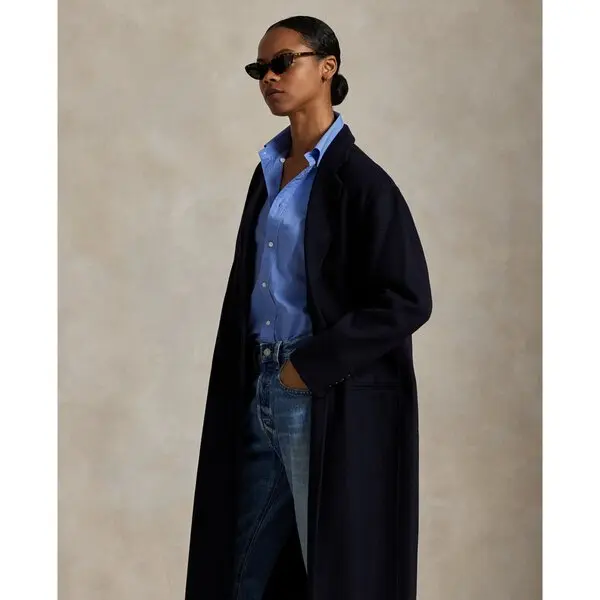 Ralph Lauren Double-faced Wool Overcoat - Navy