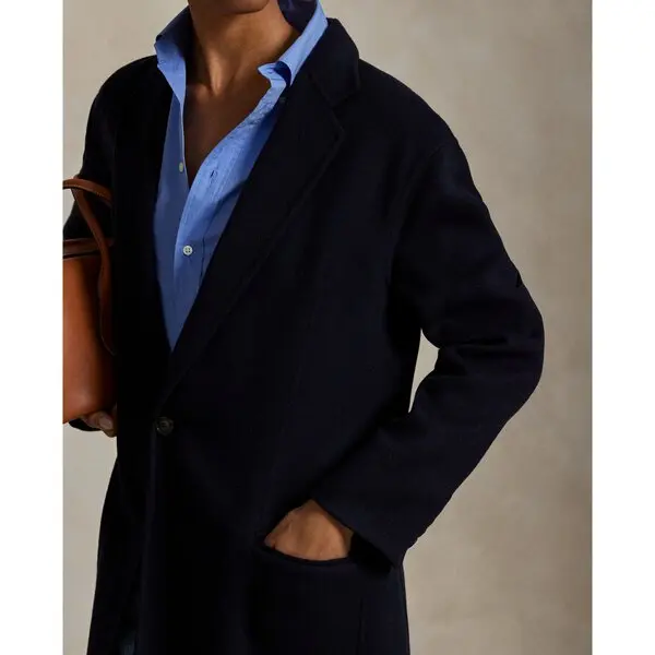 Ralph Lauren Double-faced Wool Overcoat - Navy