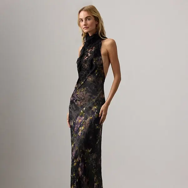 ralph lauren green evening dress Vintage Ralph Laurent Purple Label One-Shoulder Draped Silk Gown – Recess