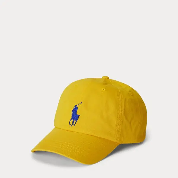 Ralph Lauren Big Pony Cotton Twill Ball Cap - Racing Yellow