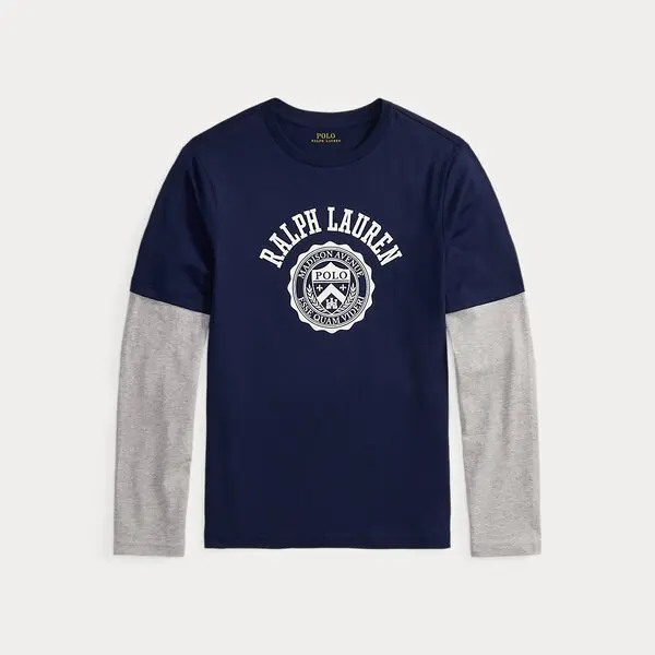 Ralph Lauren Logo Cotton Layered-effect Tee